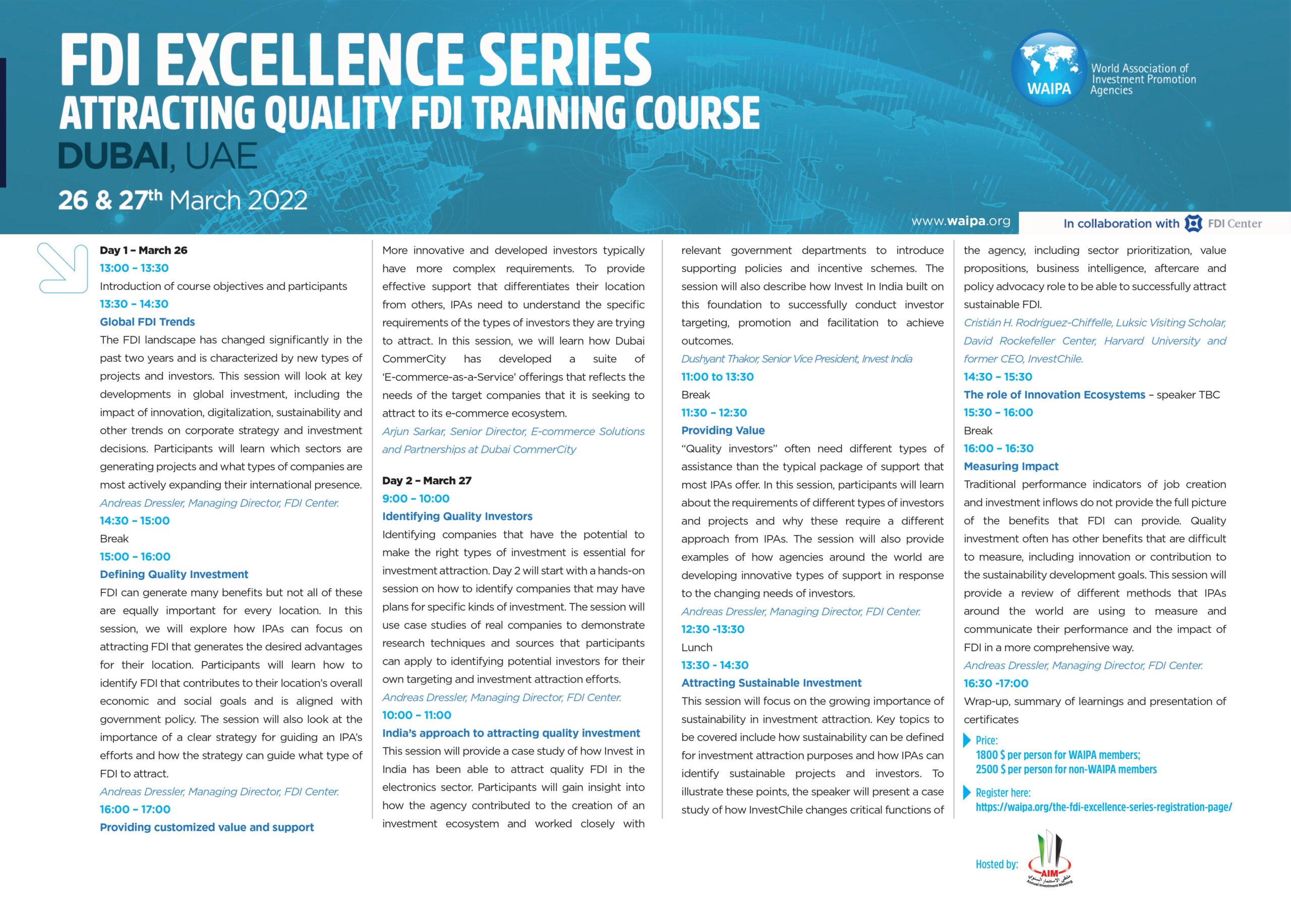 The FDI Excellence Series - WAIPA | The Global Reference Point for FDI